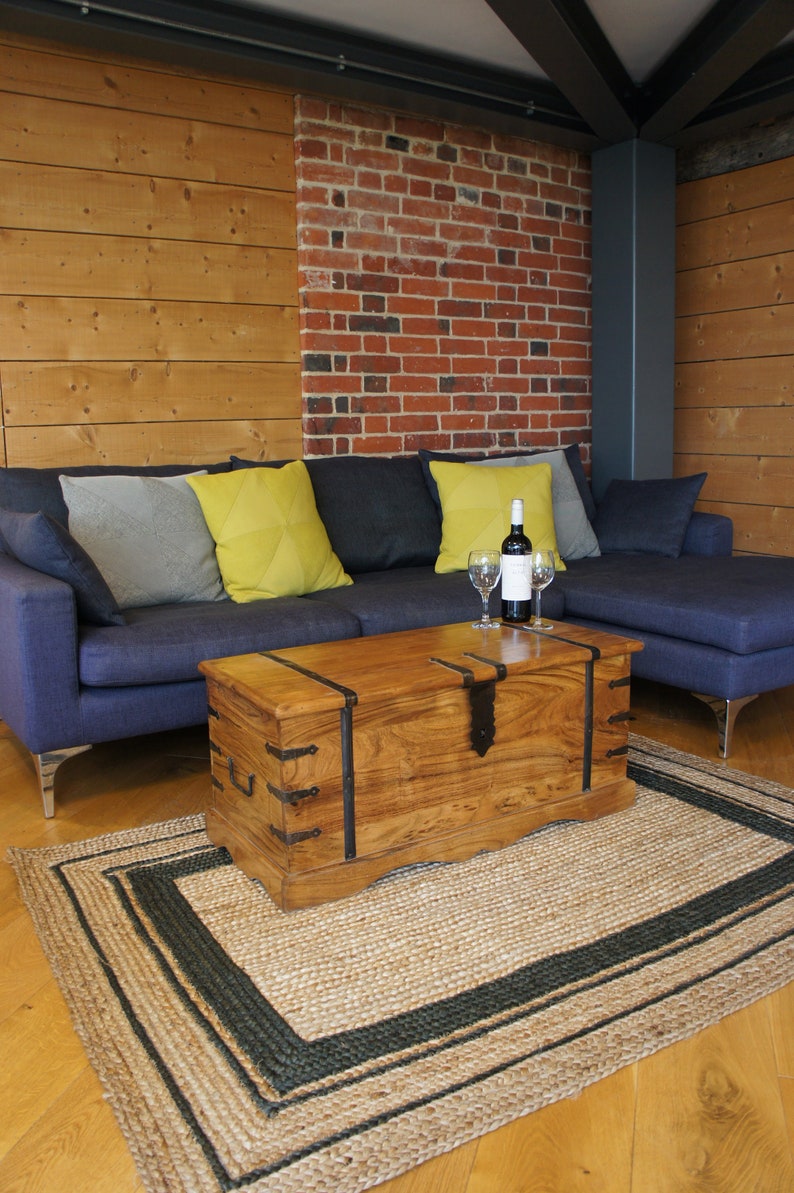 Acacia Wood Thakat Chest Coffee Table - Etsy UK