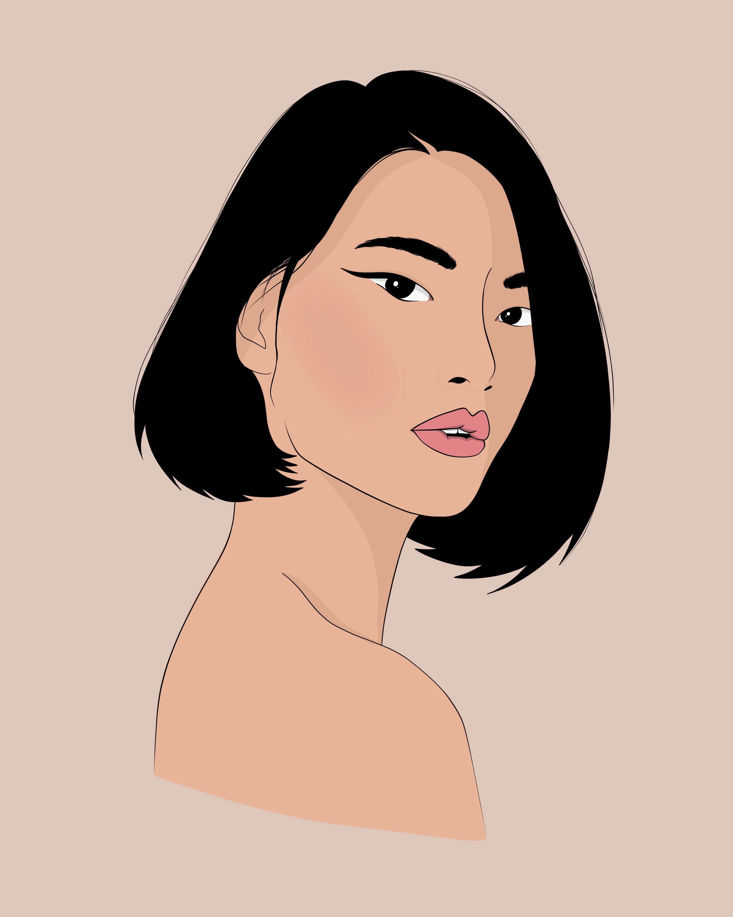 Custom Portrait Photo Illustration Custom Illustration - Etsy