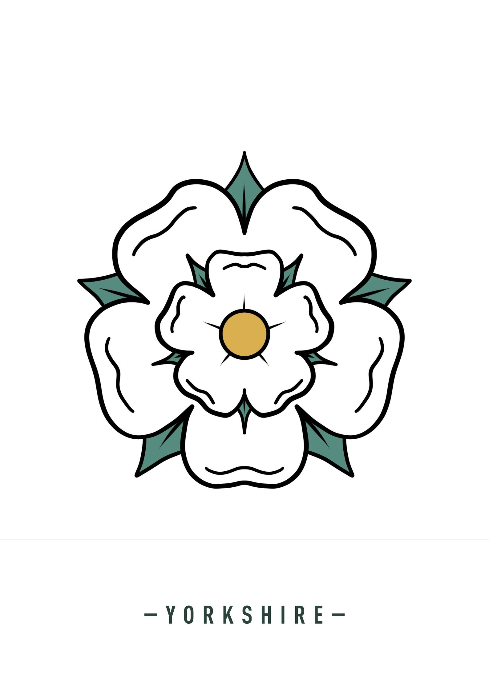 Yorkshire Rose Print / A4 Prints / Home Decor / Art Prints / Gift - Etsy UK