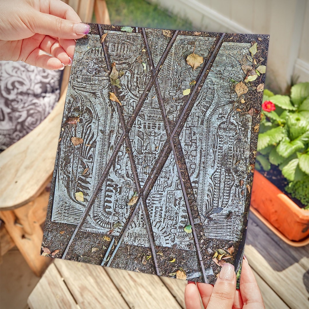 Art Print, h. R. Giger Biomechanical Matrix Garden Train by Mechanical ...