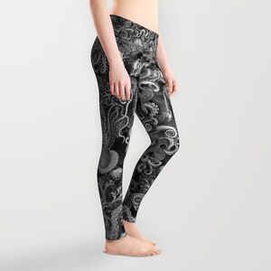 Octopus Squid Kraken Tentacle Yoga Leggings for Women (mermaid Octopus ...