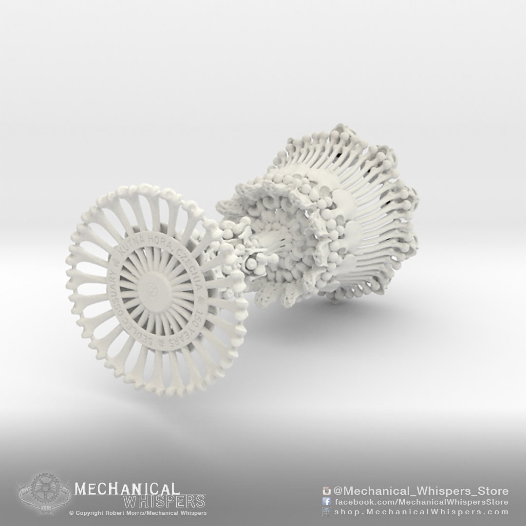 Sedlec Ossuary Bone Chalice Sculpture, Bone Sculpture, 3D Printed Art ...