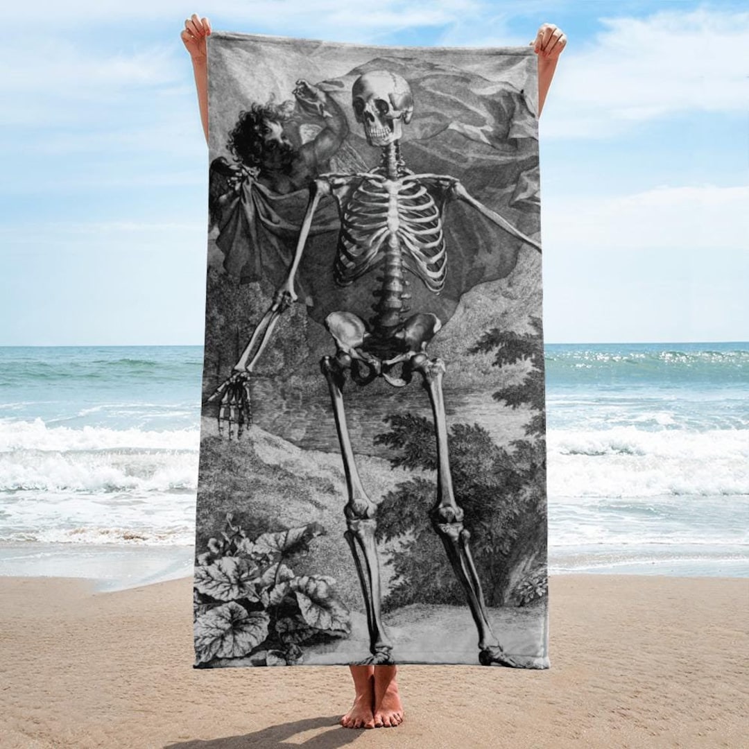 Albinus Skeleton Medical Engraving Beach Bath Towel (morbid Anatomy ...