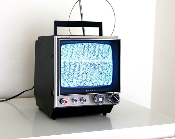1970s Vintage SONY Portable TV - Rare Find! Vintage TV, Vintage Small ...