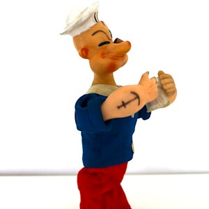 1960s Popeye the Sailor Man Drinking Beer, Wind-up Popeye to Drink Beer ...