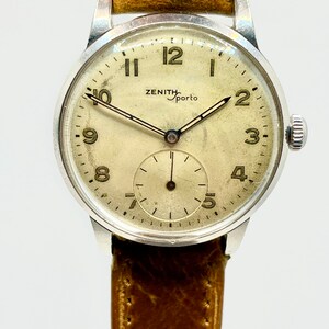Zenith Sporto Swiss Made Vintage Watch Zenith Collectors - Etsy