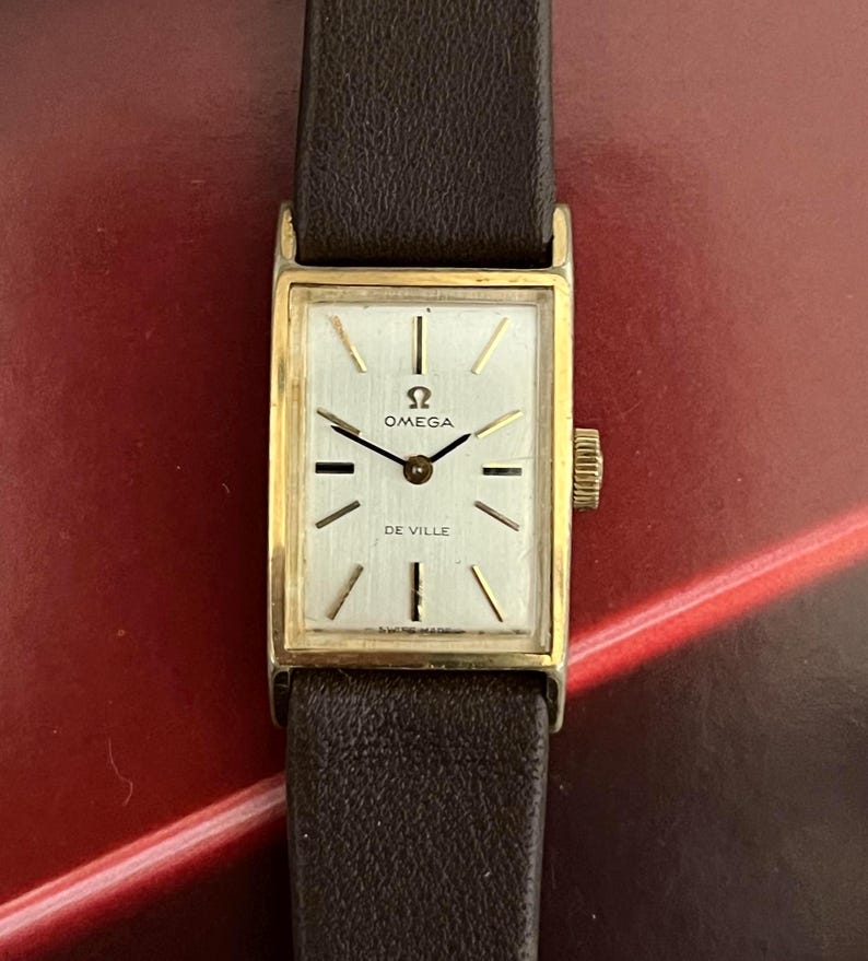1960s Omega 歐米茄 De Ville Tank Ladies Luxury Watch, Omega De Ville ...