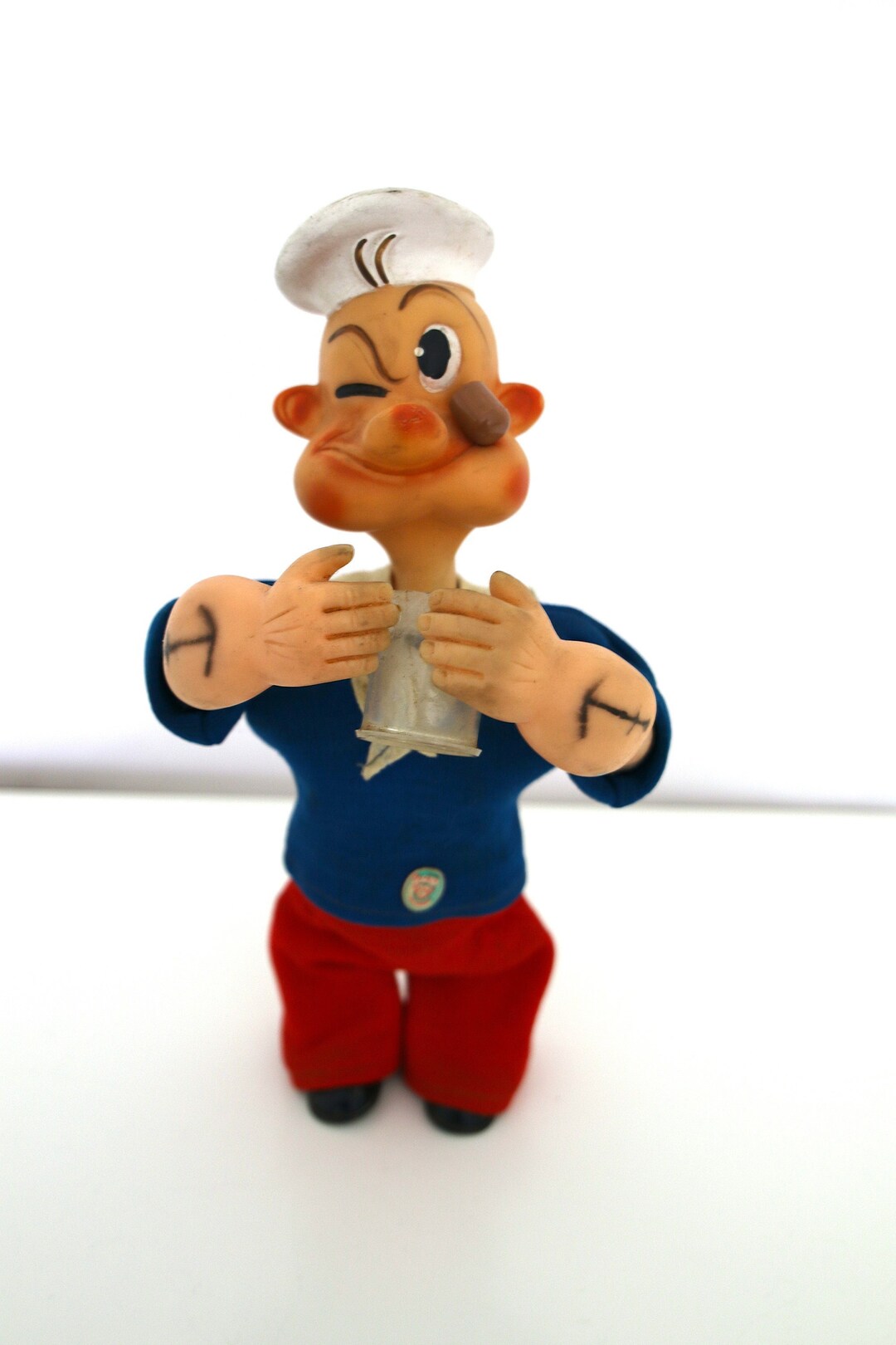 1960s Popeye the Sailor Man Drinking Beer, Wind-up Popeye to Drink Beer ...