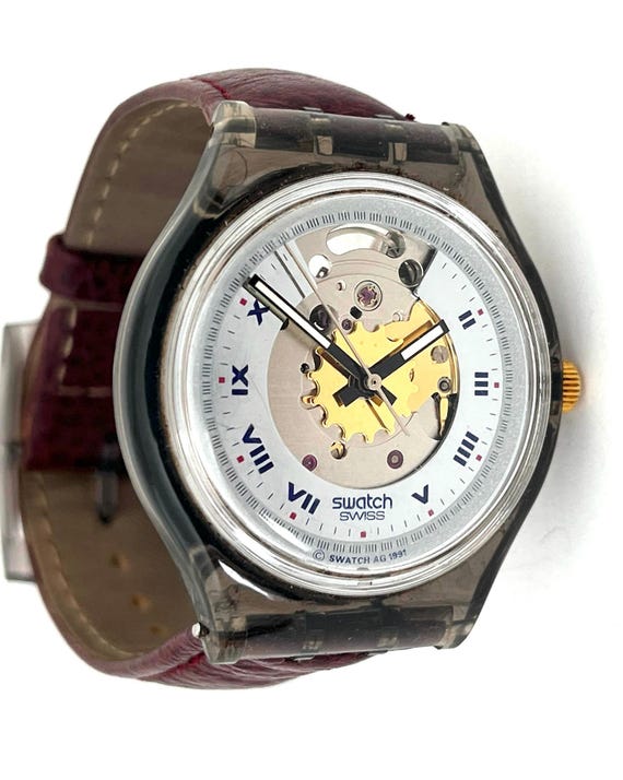 1991 Swatch Vintage Automatic Rubin SAM100 Watch 1991… - Gem