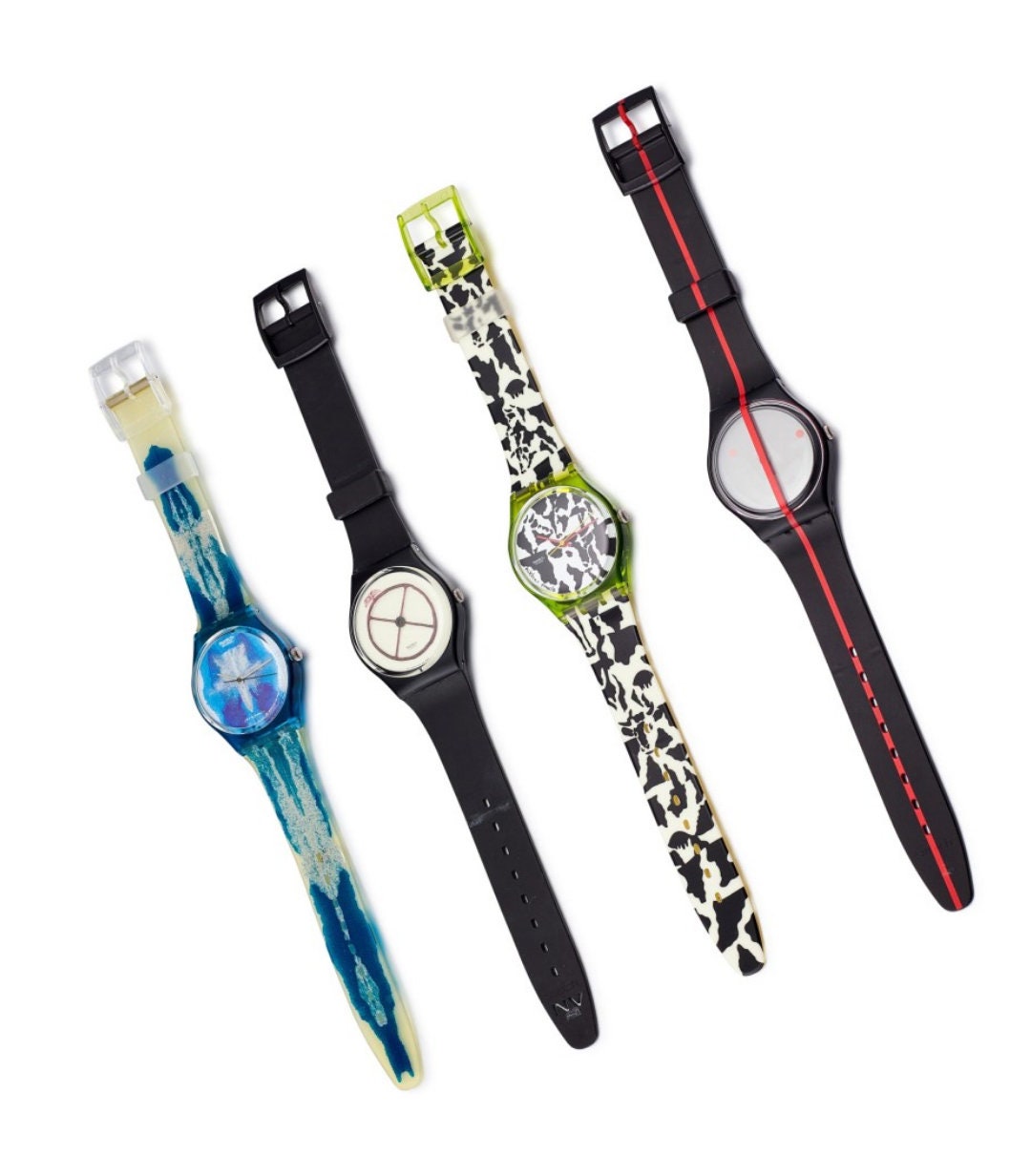 1991 Limited Swatch Group of 4 Swiss Art Swatch, Limited Edition Swatch ...