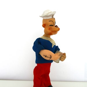 1960s Popeye the Sailor Man Drinking Beer, Wind-up Popeye to Drink Beer ...