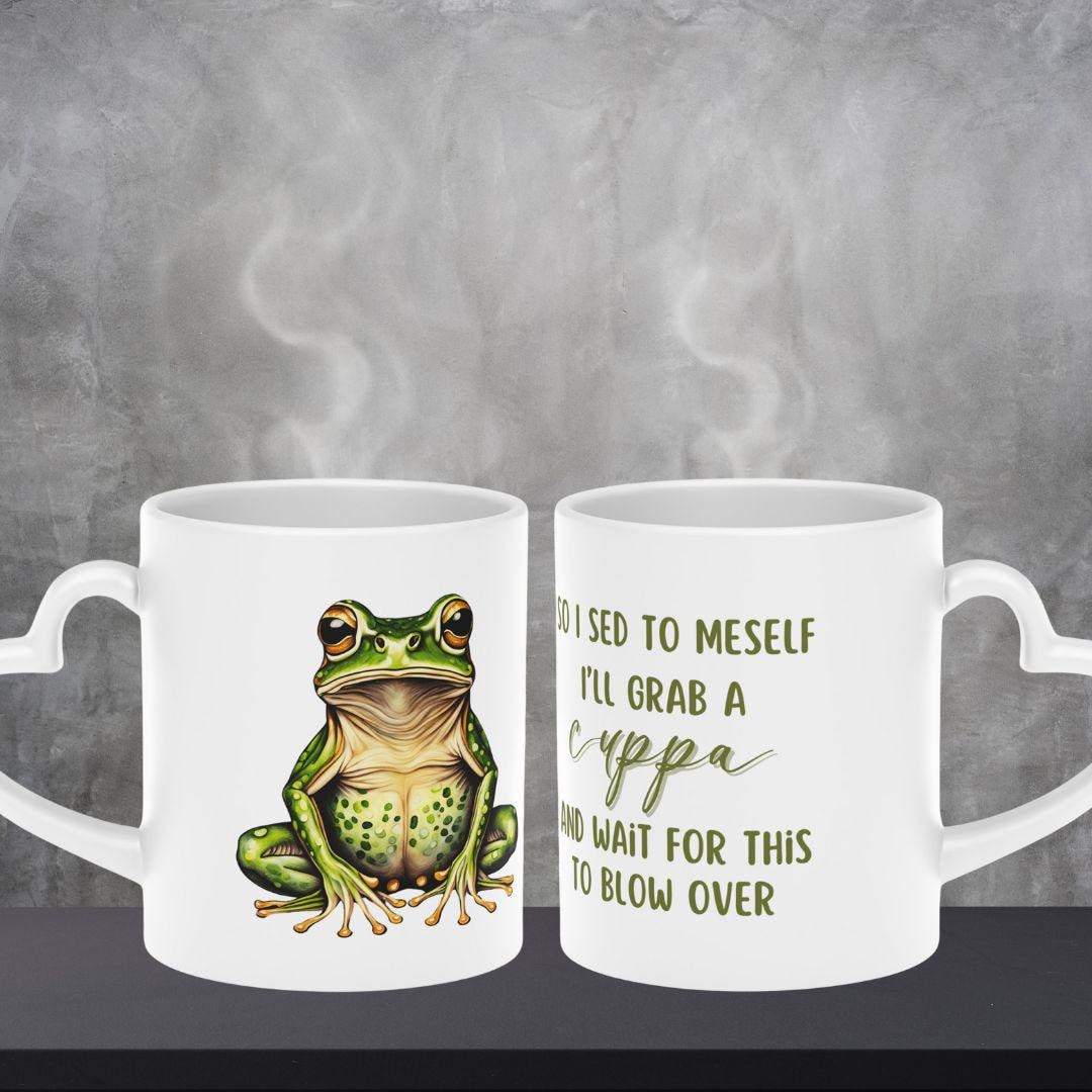 Cute Frog Mug Rain Frog Cup Man I Love Frogs Flower Frog Roommate Gift ...
