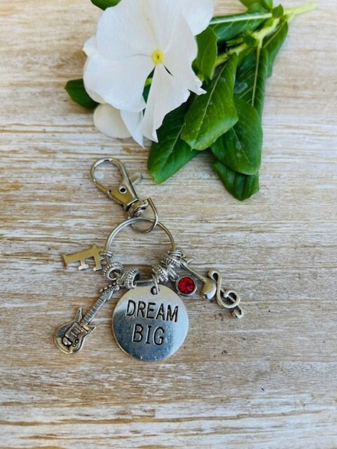 Dream Big,musician,keychain,personalized,birthstone,letter Initial ...