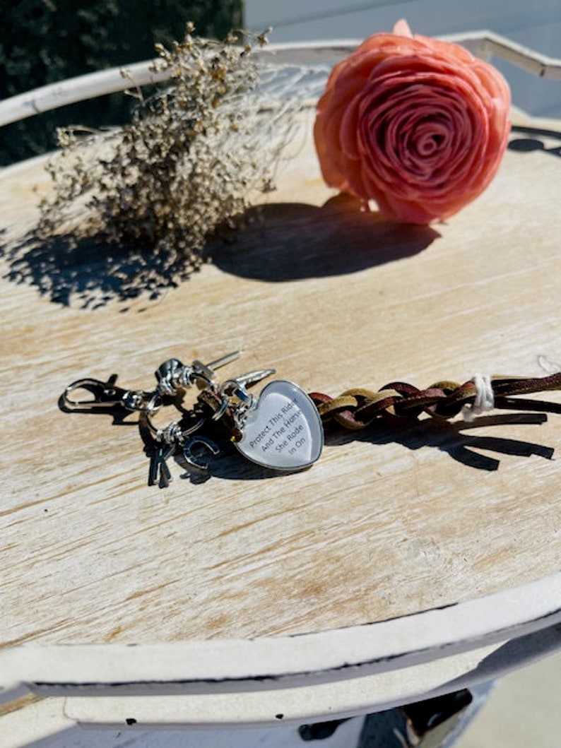 Saddle Charm, Personalized, Letter Initial, Birthstone, Protect This ...