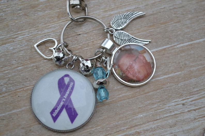 Alzheimer's Awareness Keychain,loss of A Loved One,customized ...