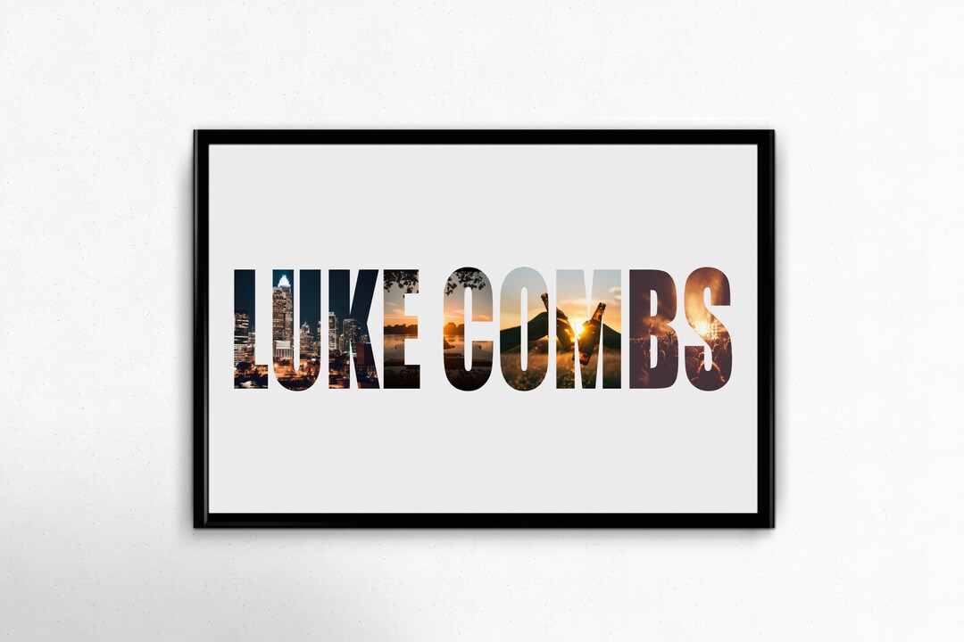 Luke Combs Poster, Luke Combs Print, Country Music Posters, Country ...