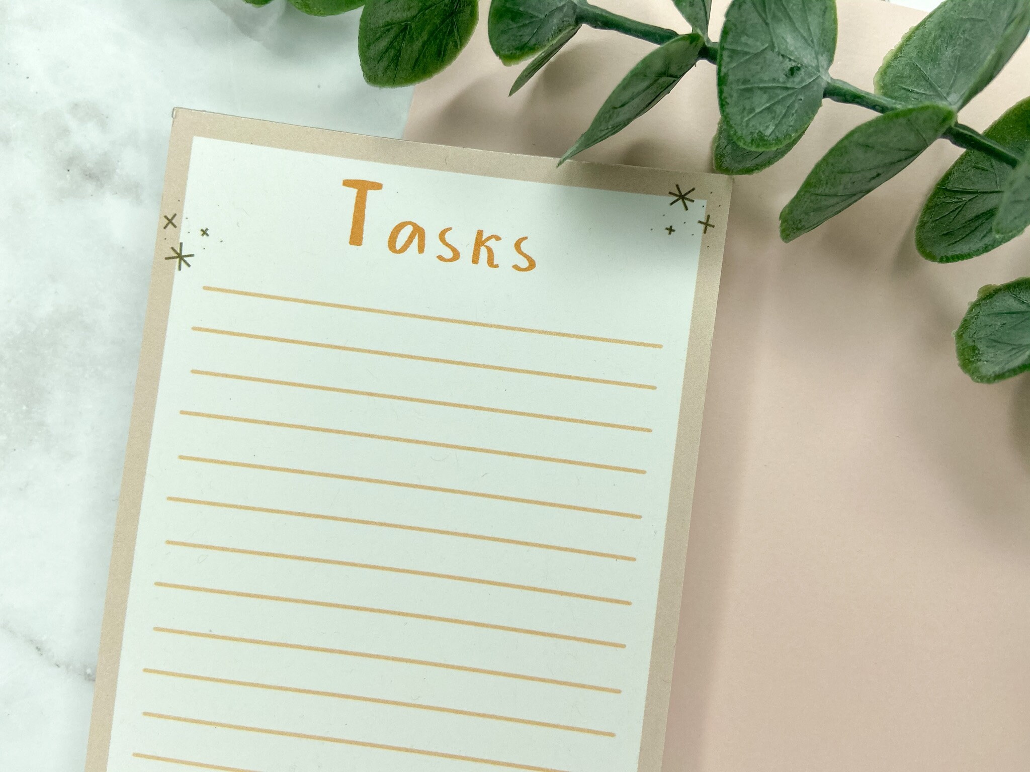 Task List Notepad Stationery Handmade 50 Sheets Notepad - Etsy