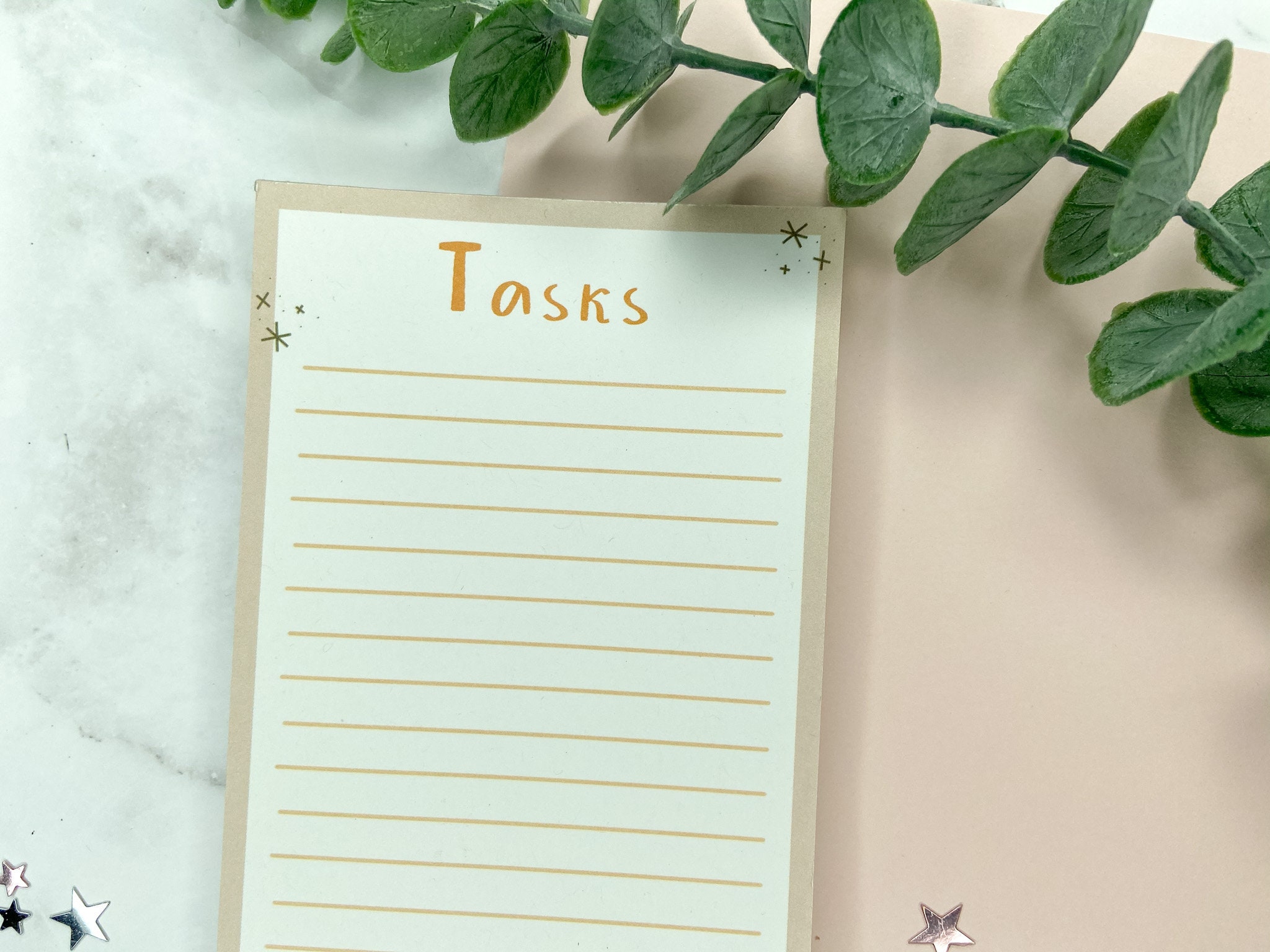 Task List Notepad Stationery Handmade 50 Sheets Notepad - Etsy