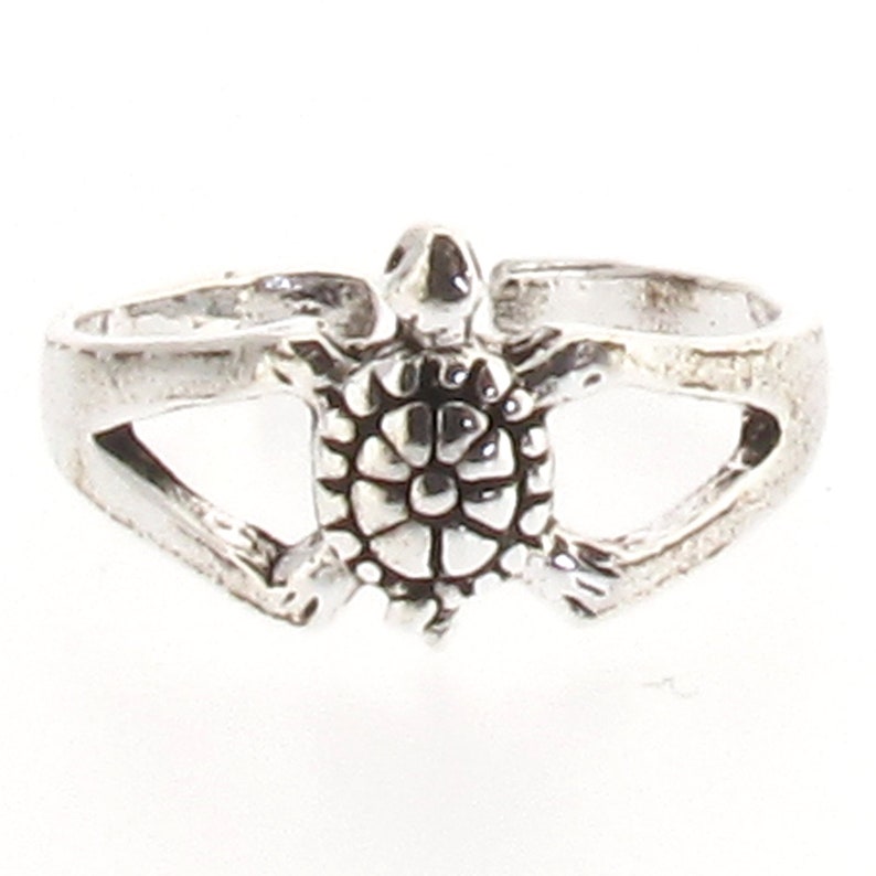 Sterling Silver Turtle Tortoise Toe Ring 925 - Etsy