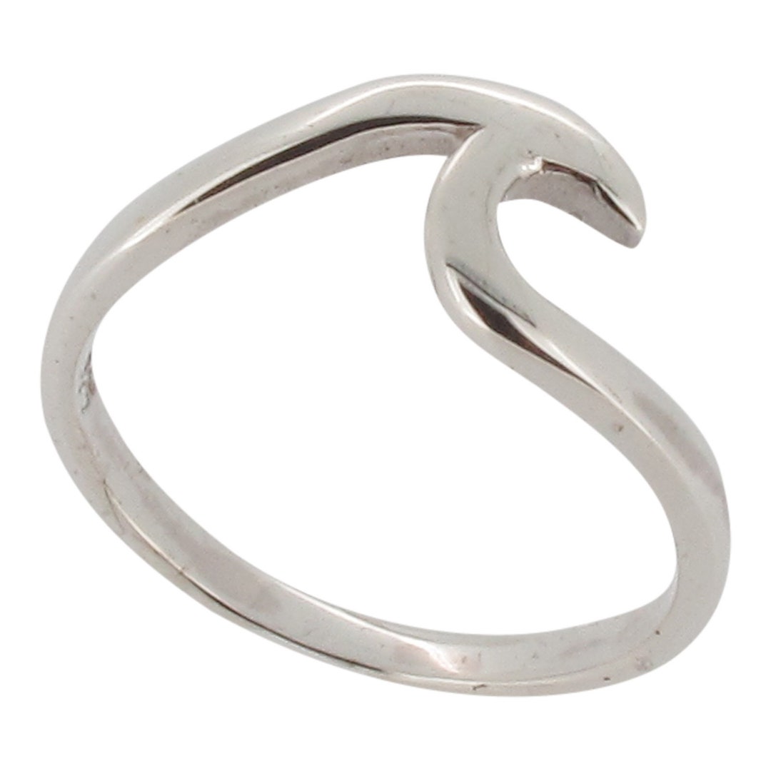 Sterling Silver Wave Ring - Etsy