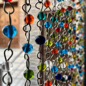 Bohemian Curtain , Glass Beads , Beaded Chain Curtain , Multicolour ...