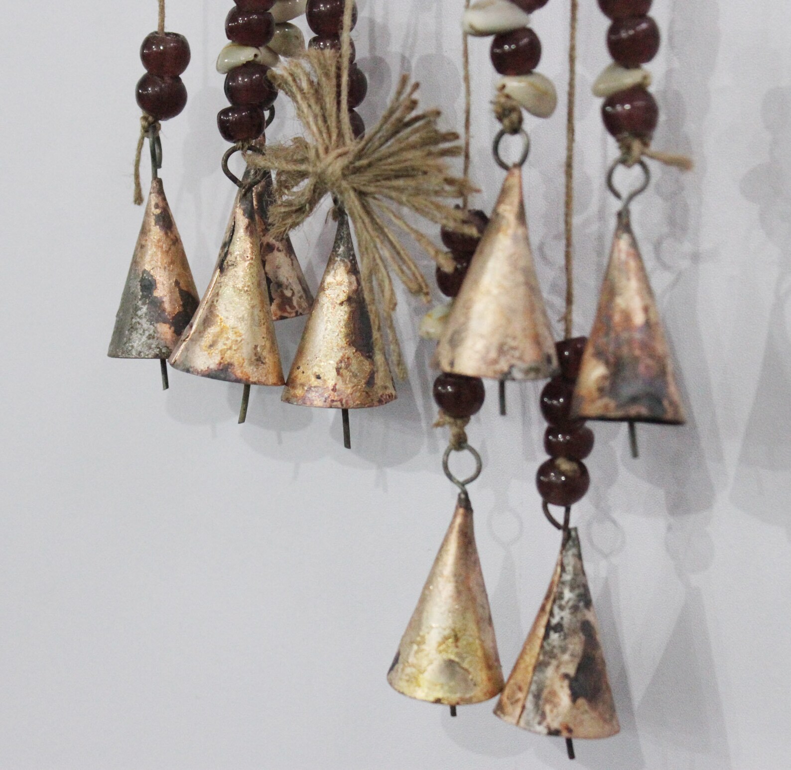 Handmade Boho Wind Chime Wall Hanging Rustic Bells Chimes Vintage ...