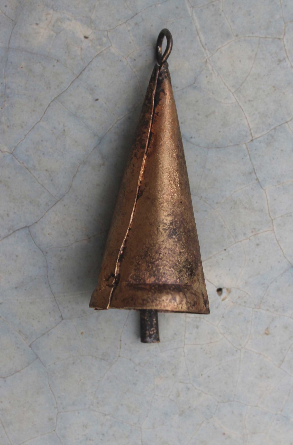 Triangle Cone Vintage Bells Recycled Iron Tin Cow Bells - Etsy