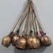 Vintage Shabby Chic Rustic Iron Tin Bells With Jute String , Mongolian ...