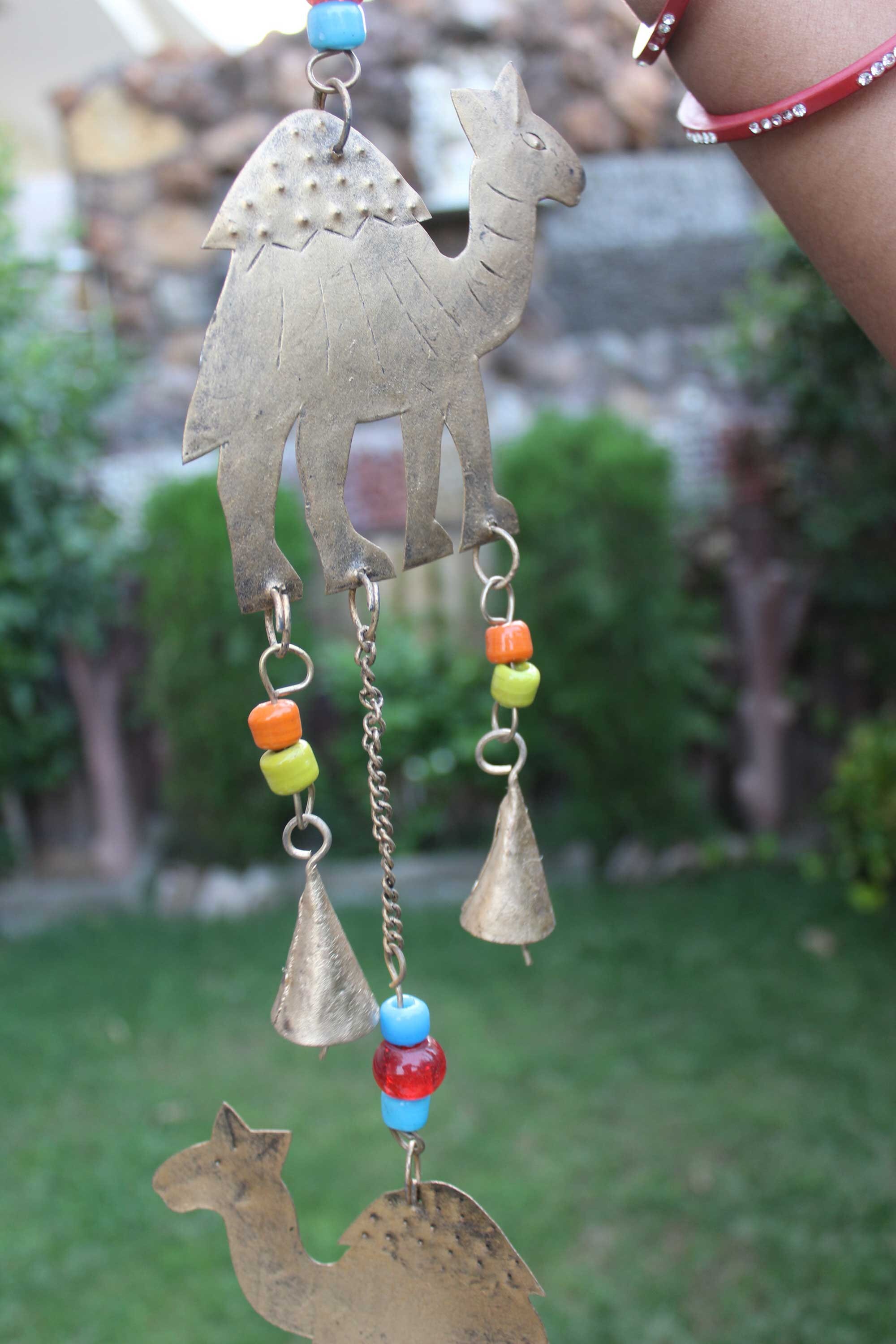 Camel Bells Wall Hanging Windchime Outdoor Patio Garden - Etsy