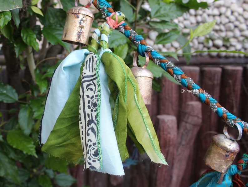 Handmade Tin Bells Hanging Boho Decor Garden Outdoor Indoor - Etsy