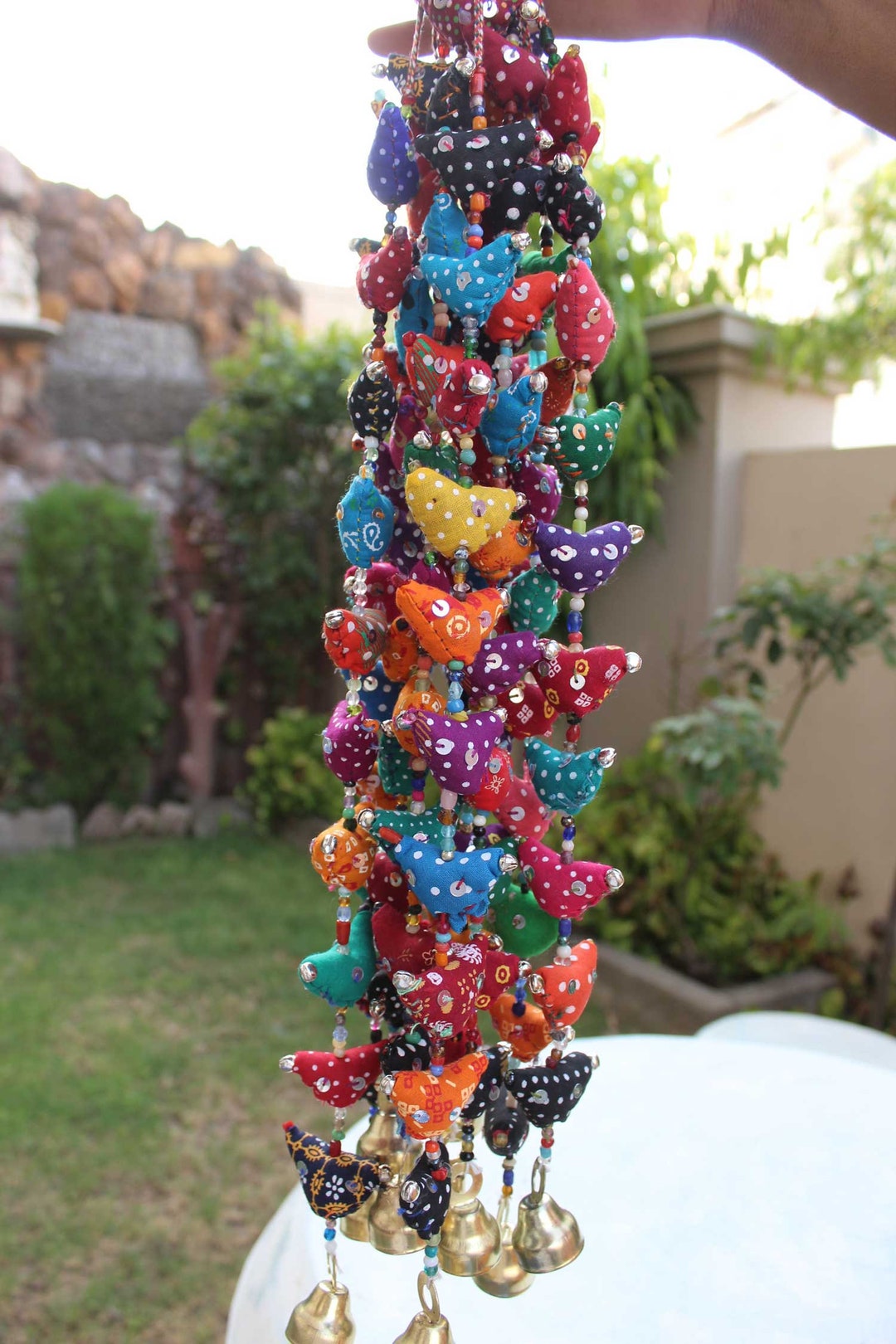 30 Tota Bird Bells 110 Cm Length Prosperity Hens Mobile String Decoration Indian Home Ornaments ...