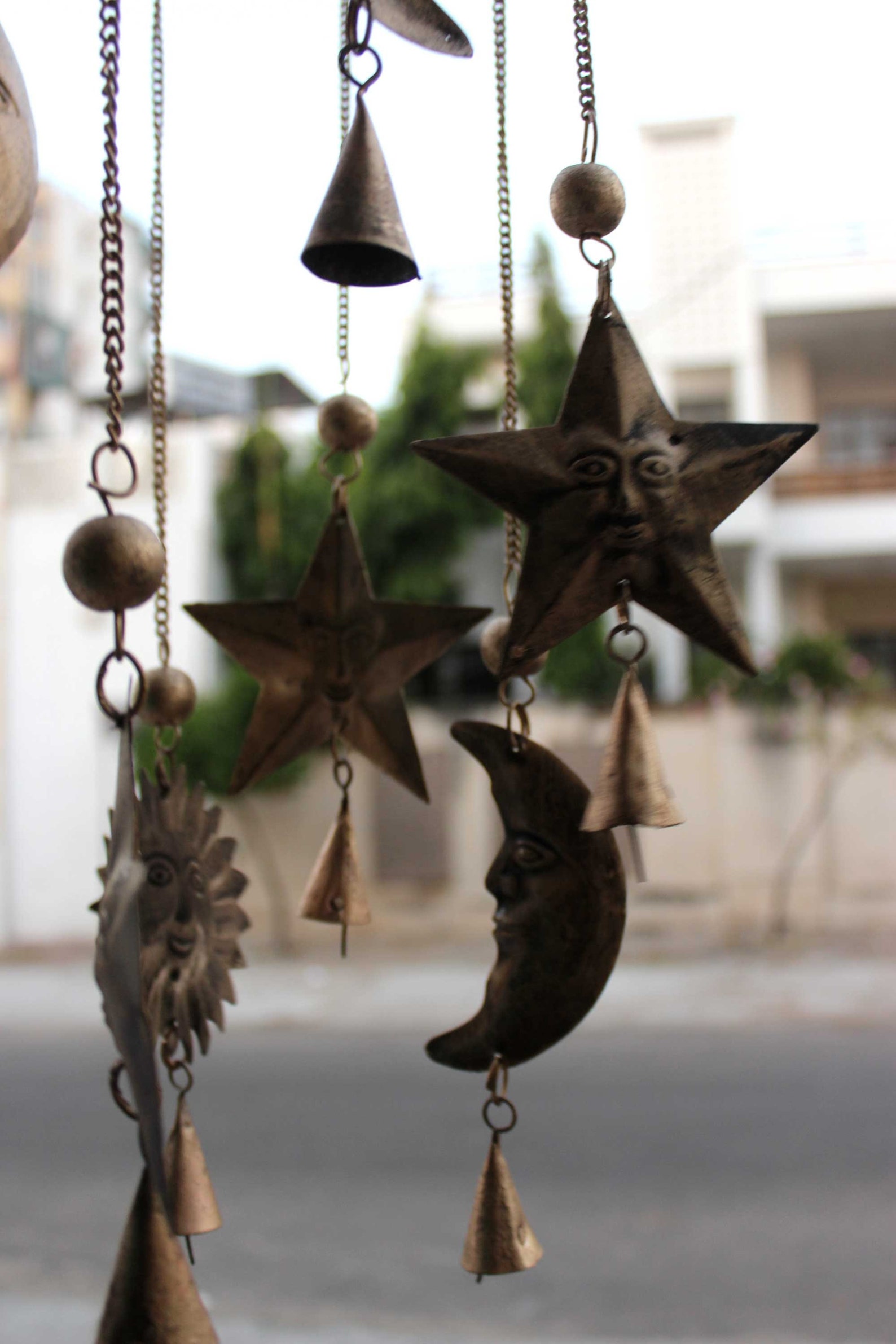 Sun Moon Star Round Wind Chime Zodiac Wind Chime Sun Hanger Antique ...