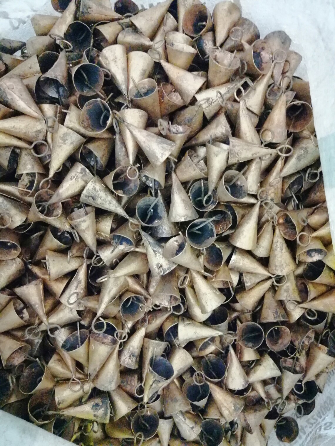 Handmade Recycled Iron Mini Cow Bell Rustic Cone Bells Lot 300 - Etsy