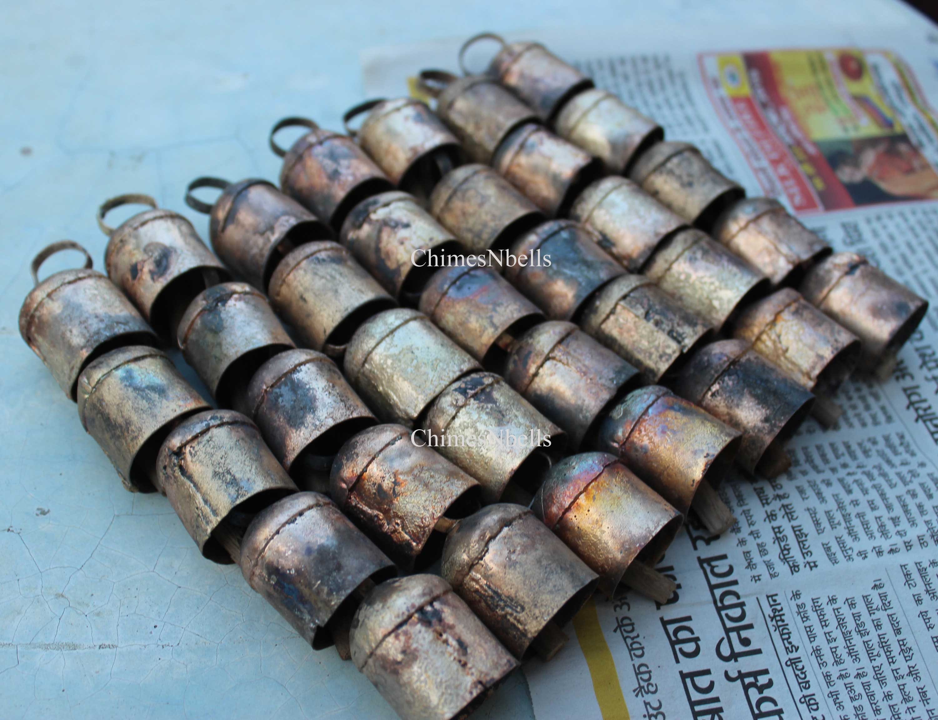 Rounded Top Recycled Iron Tin Cow Bells 2 Inches Height | Etsy