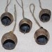 Vintage Shabby Chic Rustic Iron Tin Bells With Jute String , Mongolian ...