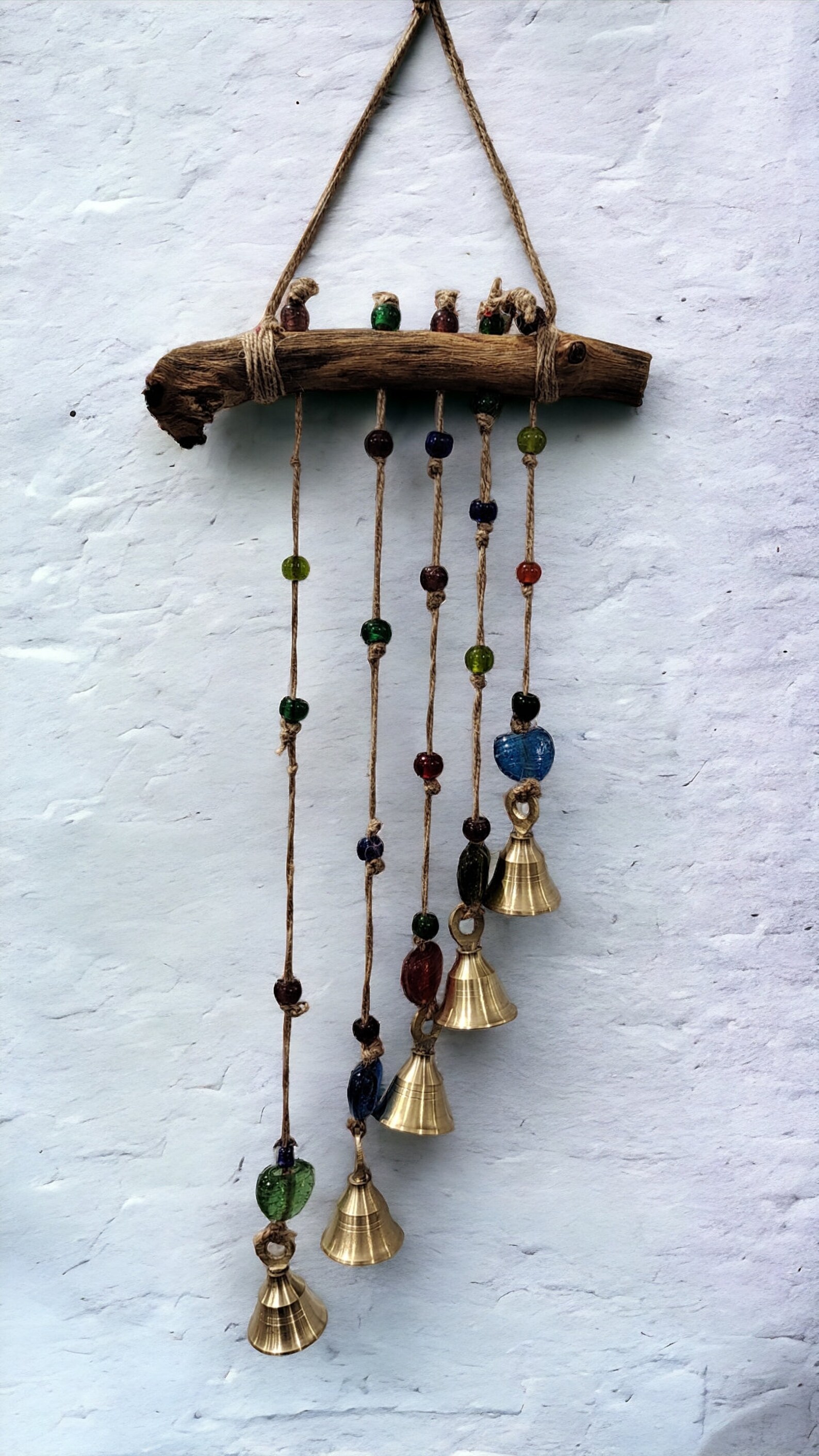 Handmade Boho Garden Hanging Chime Sun Catcher Multi Colour Beaded ...