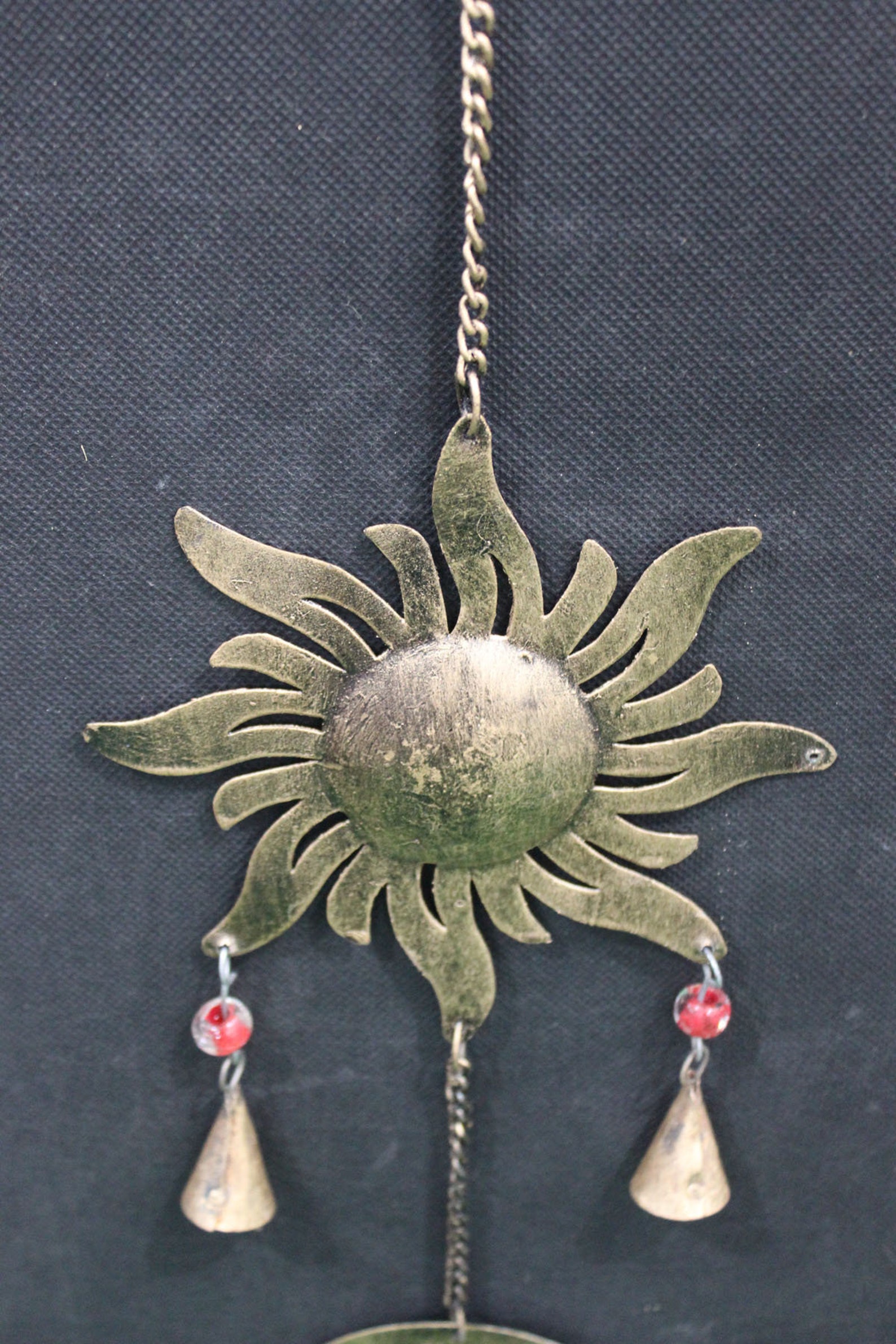 Sun Moon Star Hanging Chime Recycled Iron Wind Chime Sun - Etsy