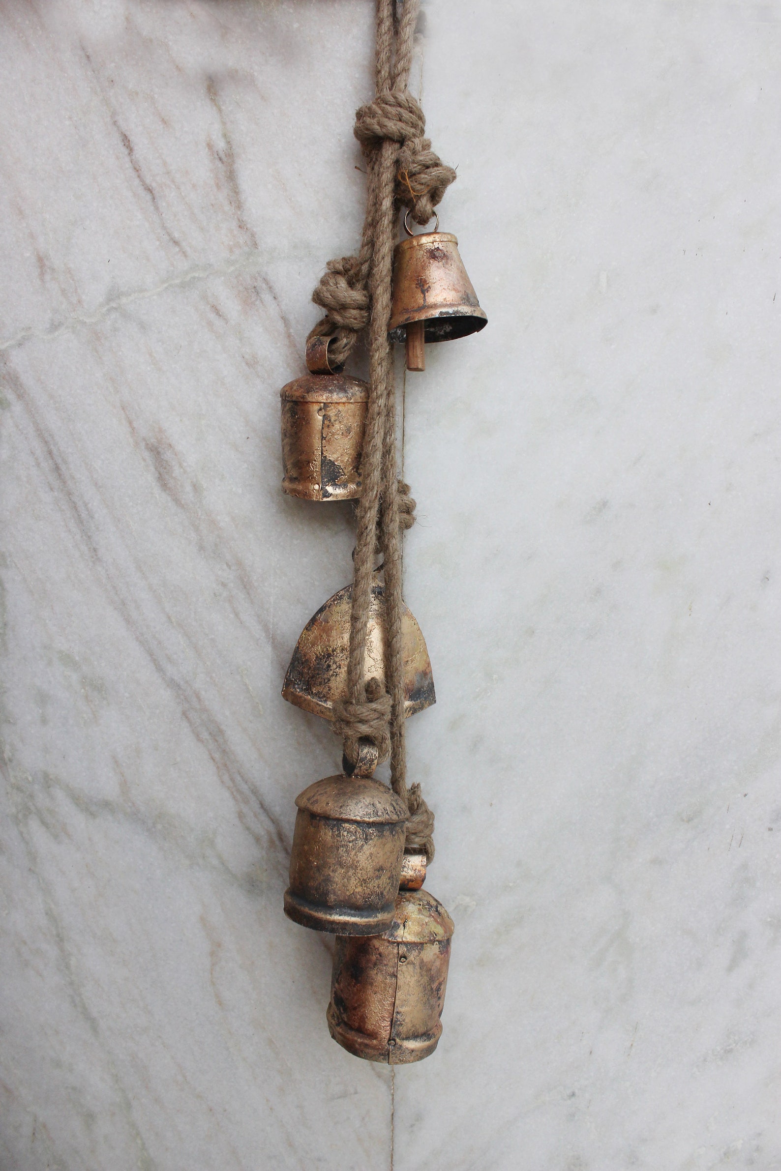 Rustic Cow Bells Hanging Chime Antique Finish Harmony Bells | Etsy