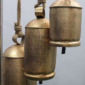 Recycled Iron Tin Cow Bells 3 Pieces Set Size 10" , 8" & 6" Height ...
