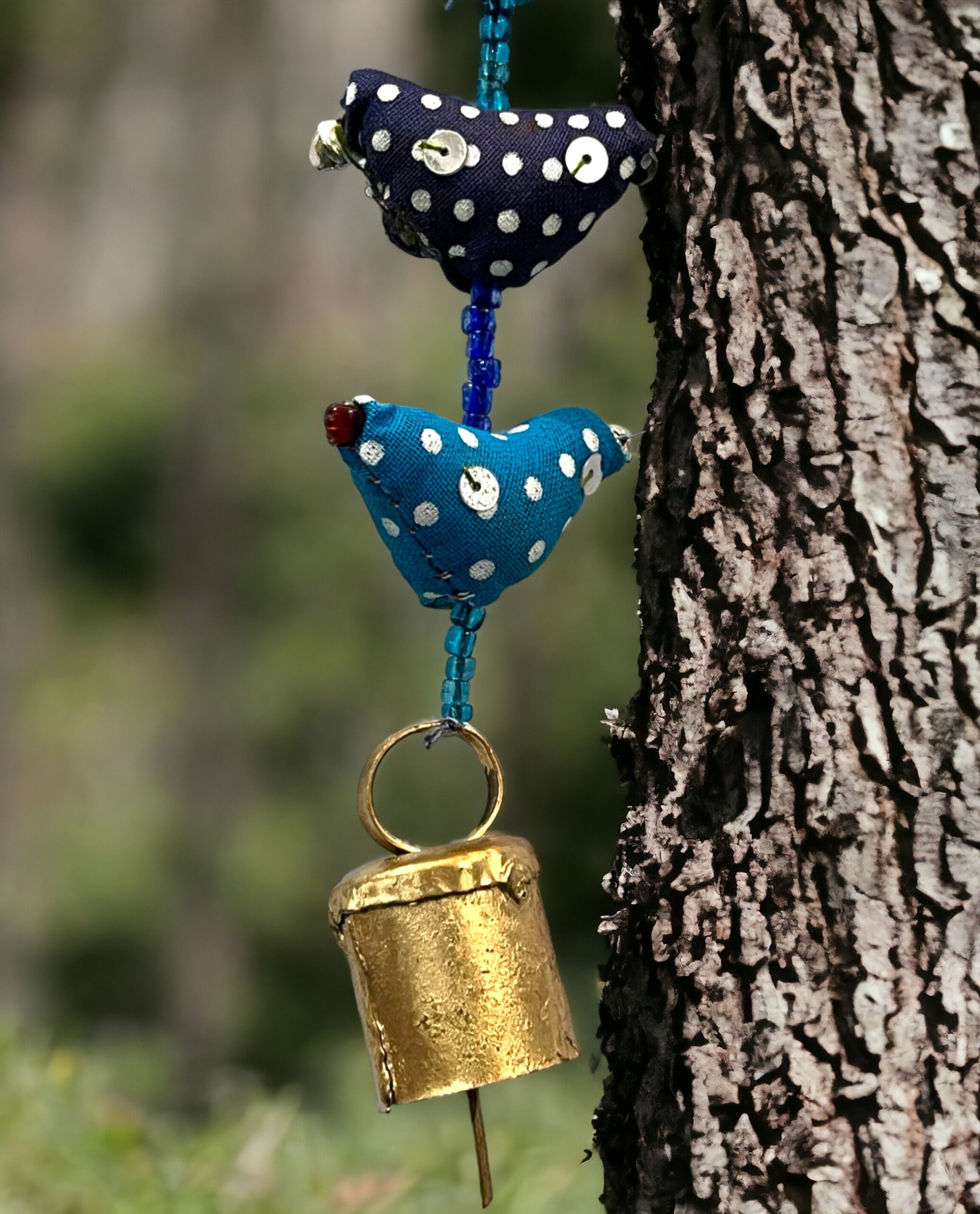 20 Tota Bird Bells 86 Cm Length Prosperity Hens Mobile String Bohoemian ...