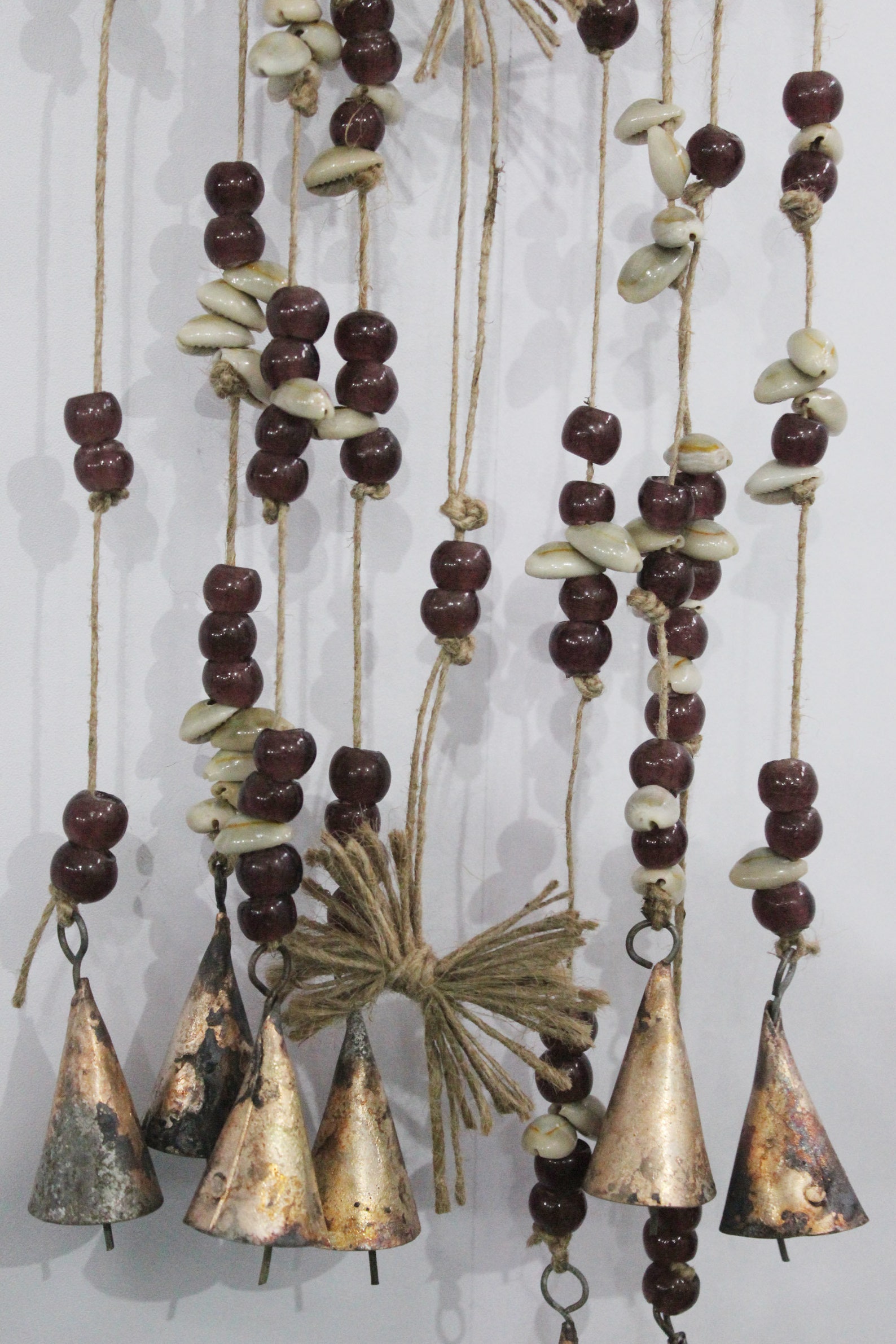 Handmade Boho Wind Chime Wall Hanging Rustic Bells Chimes Vintage ...