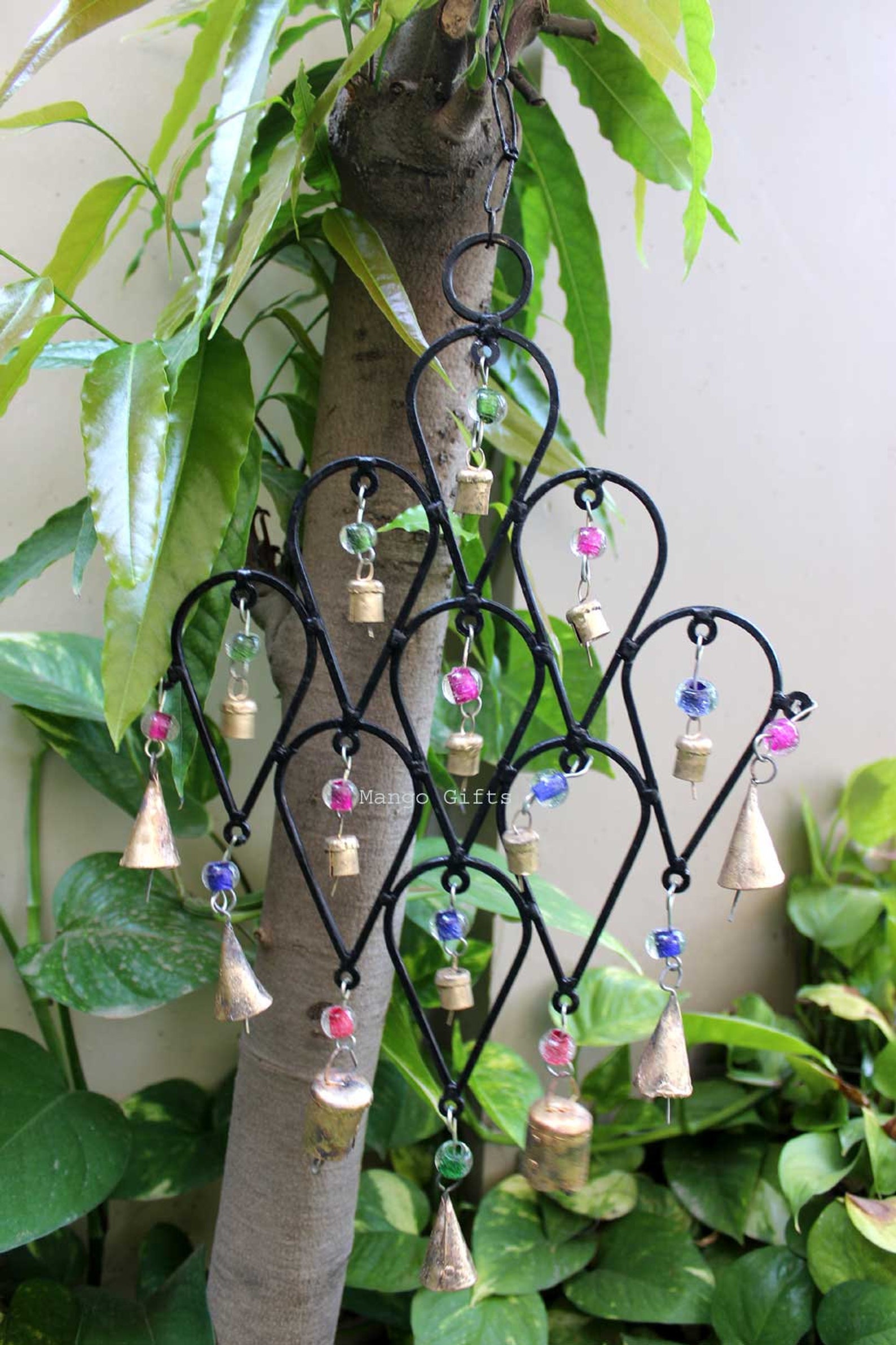 Recycled Iron Teardrop Wind Chime Bells Hanging Mobiles Indoor - Etsy