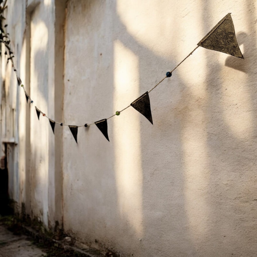 Recycled Iron Metal Flags Party Decoration Bunting , With Multicolour ...