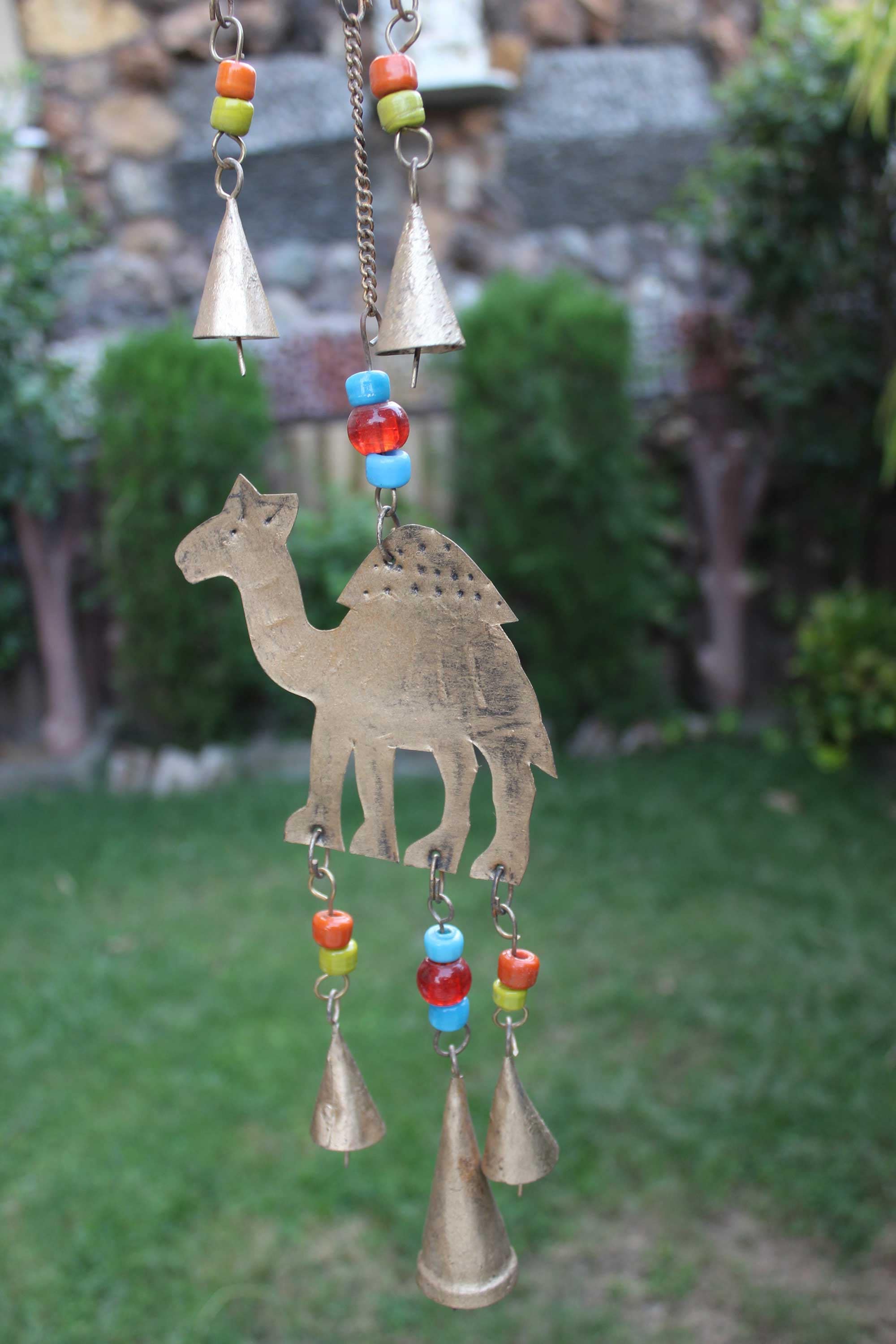 Camel Bells Wall Hanging Windchime Outdoor Patio Garden - Etsy