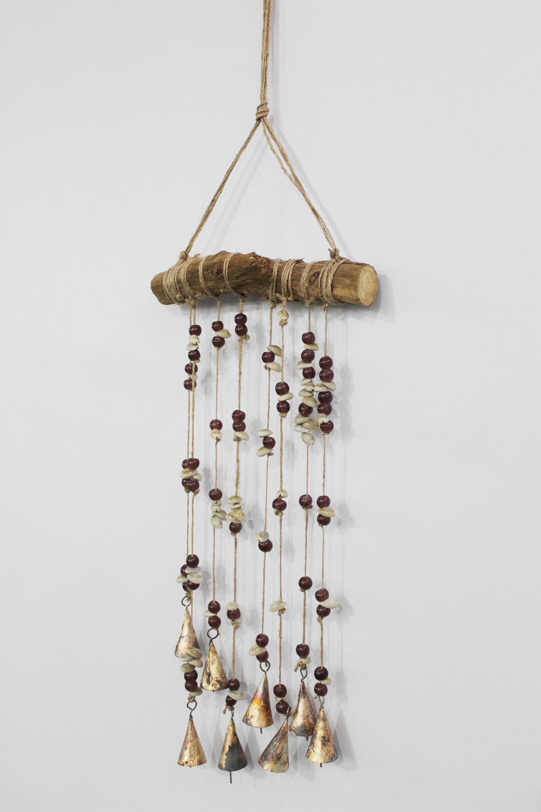 Handmade Boho Wind Chimes Wall Hanging Rustic Bells Chimes Vintage ...