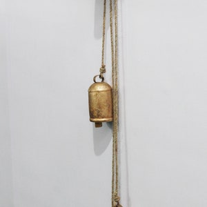 4 Harmony Vintage Cow Bells Rustic Chimes With Wooden Clapper Hanging ...