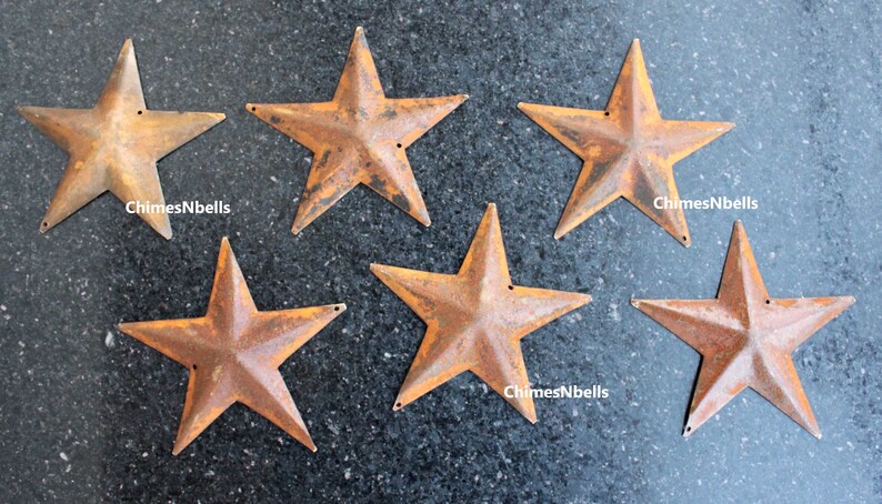 Recycled Iron Moon Stars Celestial Collection Set 7 Pieces Country ...