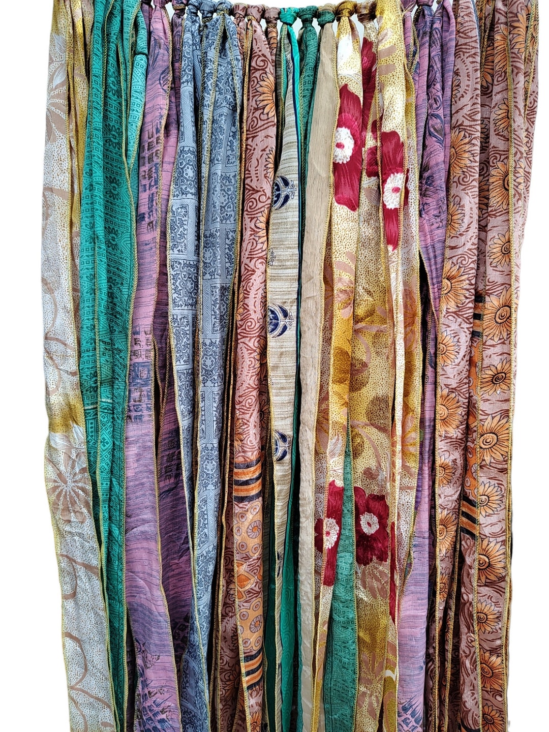 Recycled Silk Sari Bohemian Backdrop Gypsy Hippie Hippy Sari Fabric ...