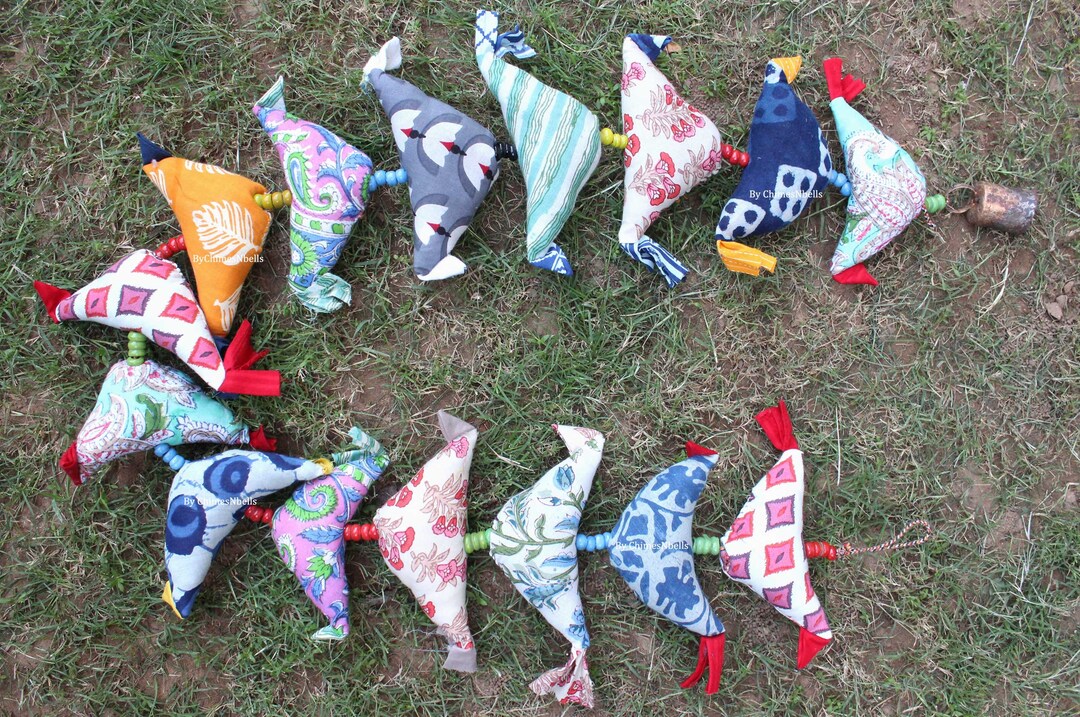 15 Tota Bird Bells 100 Cm Length Prosperity Hens Mobile String - Etsy