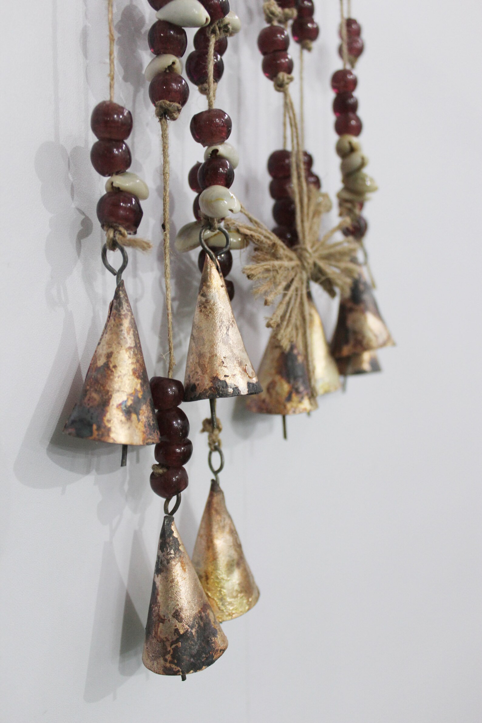 Handmade Boho Wind Chime Wall Hanging Rustic Bells Chimes Vintage ...